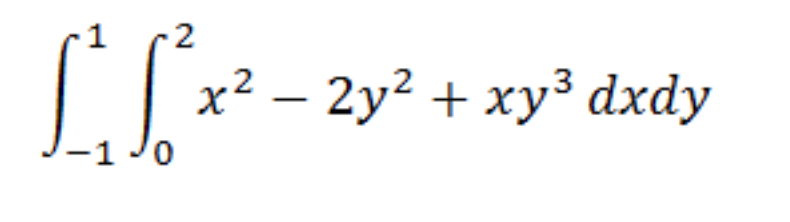 Solved Evaluate the following double integral: a) with the | Chegg.com