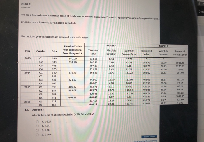 Solved Consider the data from Pre Lecture uiz #27. You want | Chegg.com