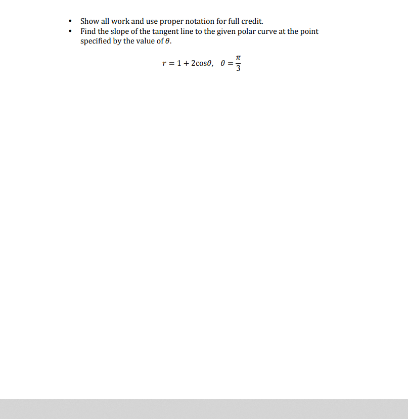 Solved Show all work and use proper notation for full | Chegg.com