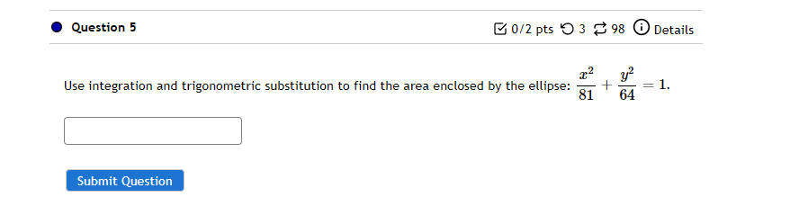 Solved Use integration and trigonometric substitution to | Chegg.com
