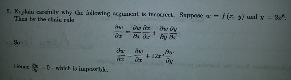 Solved 5. Explain carefully why the following argument is | Chegg.com