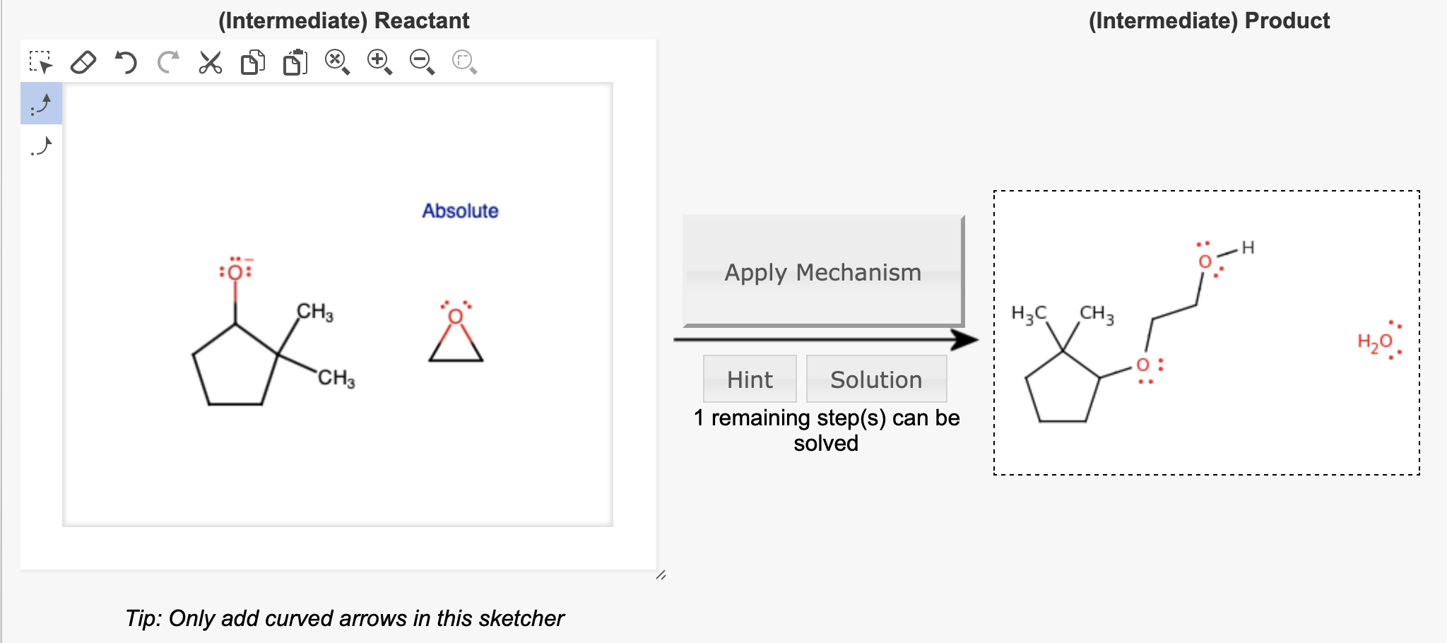 Solved (Intermediate) Product (Intermediate) Reactant O 2 C | Chegg.com