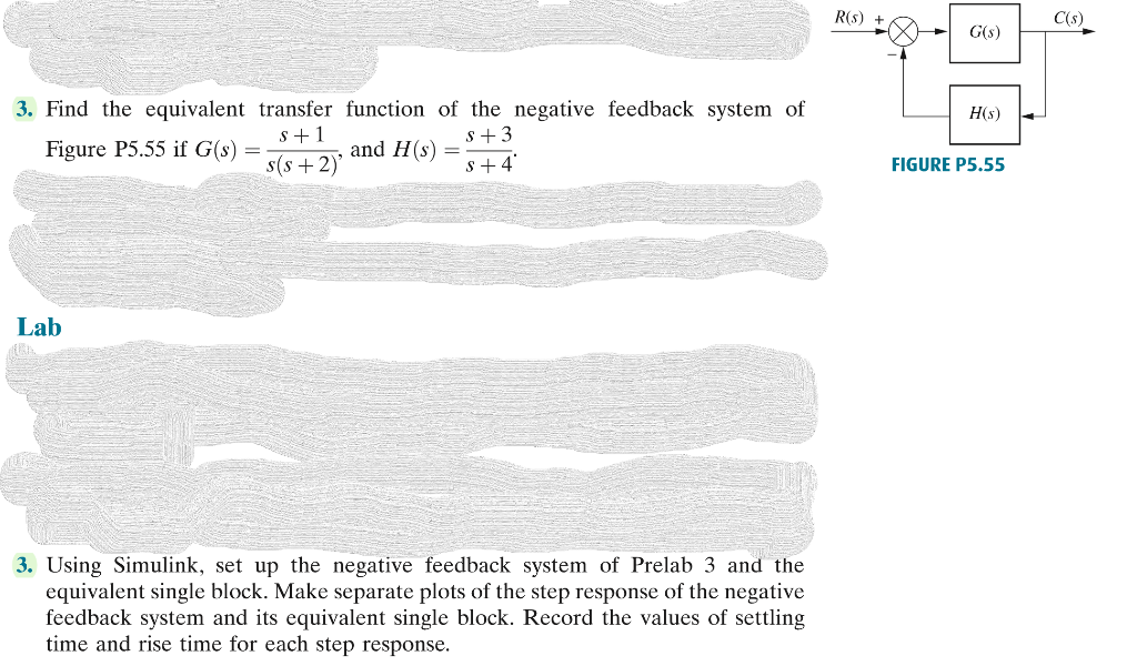 Solved R S C S G S H S 3 Find The Equivalent Transfer