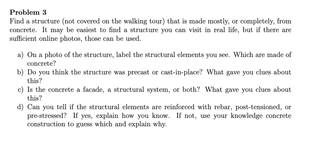 Solved Problem 3 Find a structure (not covered on the | Chegg.com
