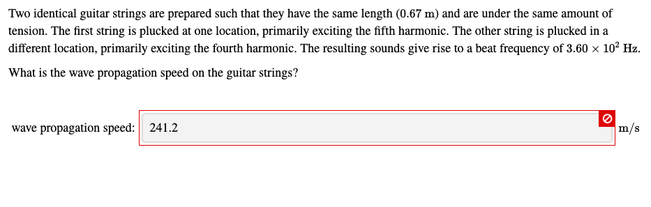 Solved Two identical guitar strings are prepared such that | Chegg.com