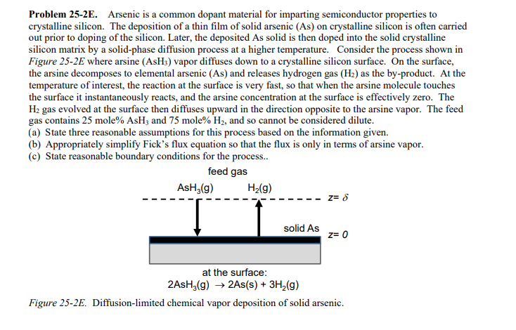 Solved Problem 25-2E. Arsenic is a common dopant material | Chegg.com
