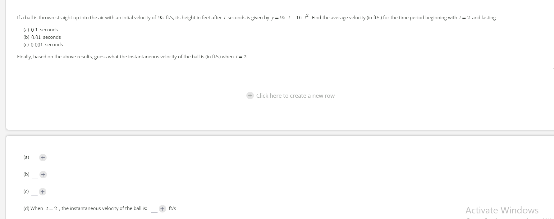 Solved (a) 0.1 seconds (b) 0.01 seconds (c) 0.001 seconds | Chegg.com
