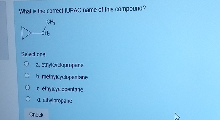 Solved What is the correct IUPAC name of this compound? CH3 | Chegg.com