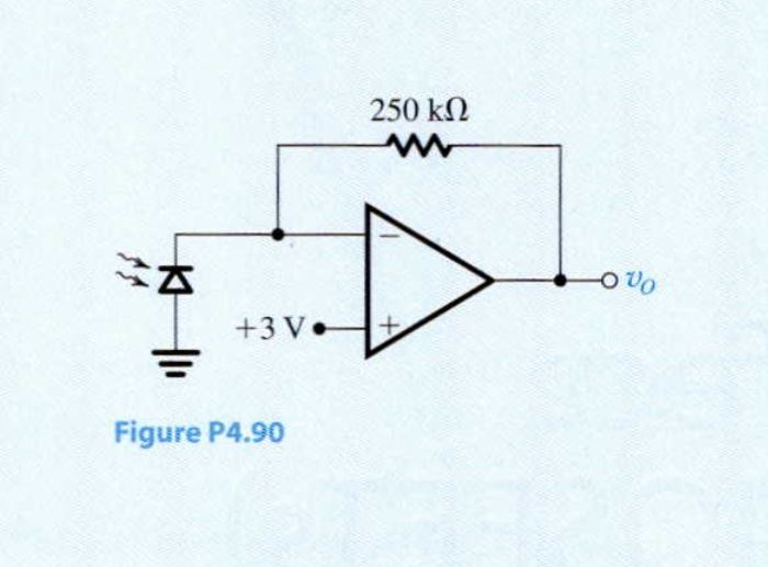 Solved 4.90 A reverse-biased photodiode is specified to have | Chegg.com