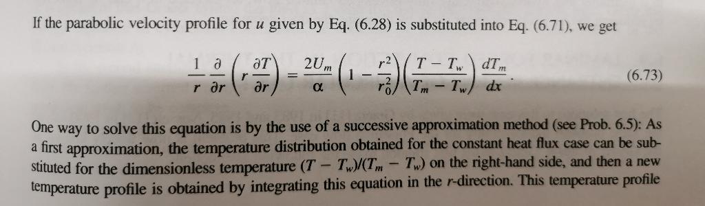 Solved 6.5 Consider both hydrodynamically and thermally | Chegg.com