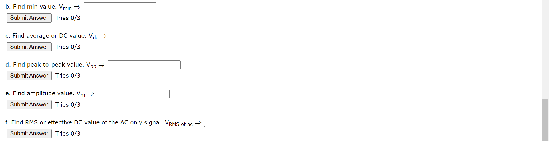 Solved Note: In LON-CAPA use V and A with no subscripts in | Chegg.com