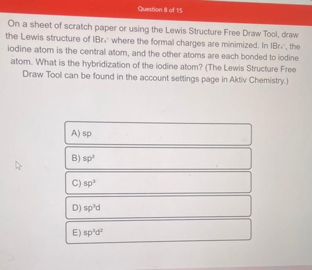 Solved On a sheet of scratch paper or using the Lewis | Chegg.com