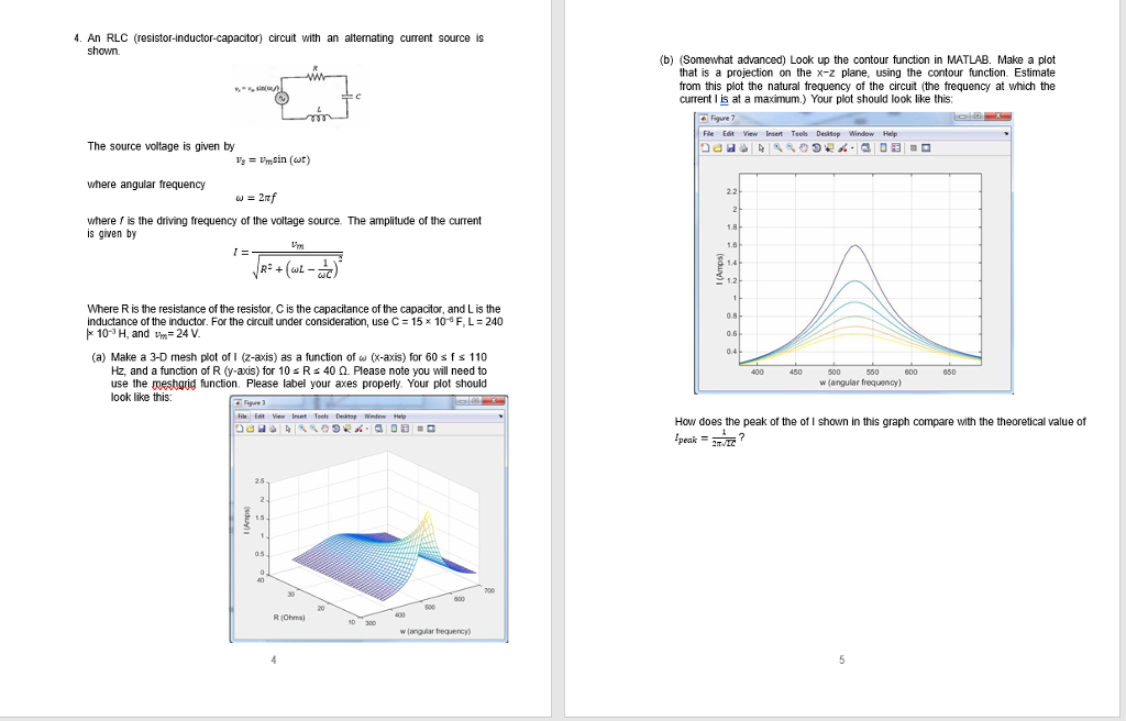 Solved 4 An Rlc Resistor Inductor Capacitor Circuit With