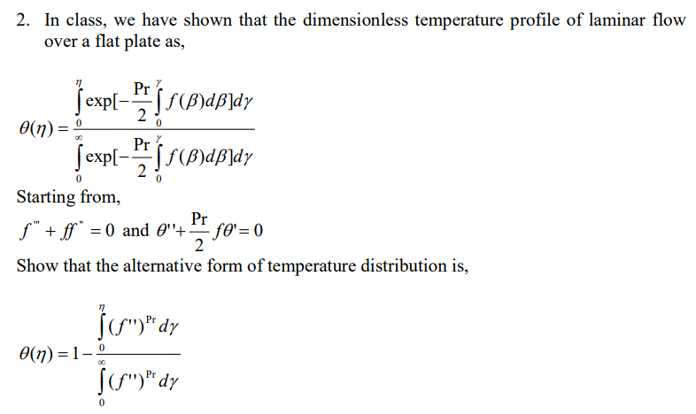 Solved question1. For a water flow over a flat plate with | Chegg.com