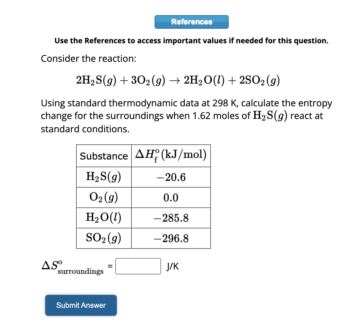 Solved Use the References to access important values if | Chegg.com