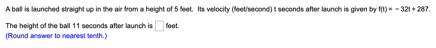Solved A ball is launched straight up in the air from a | Chegg.com