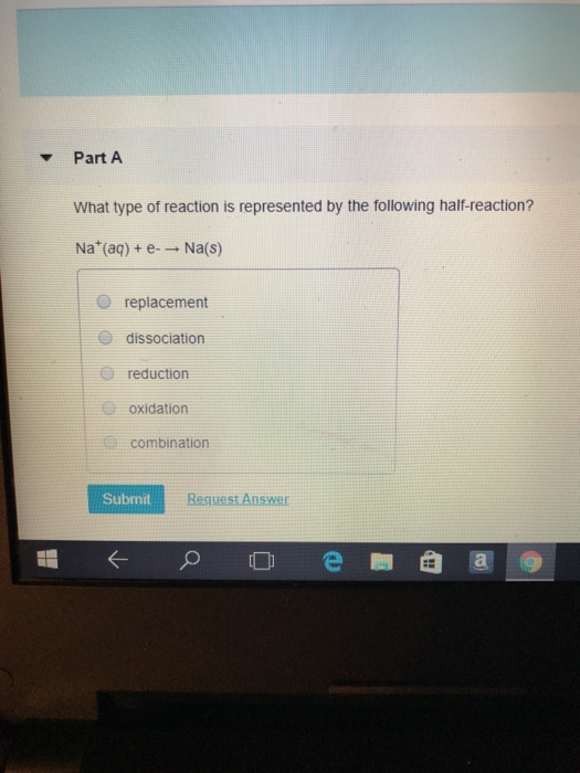 Solved #1 What type of reaction is represented by the | Chegg.com