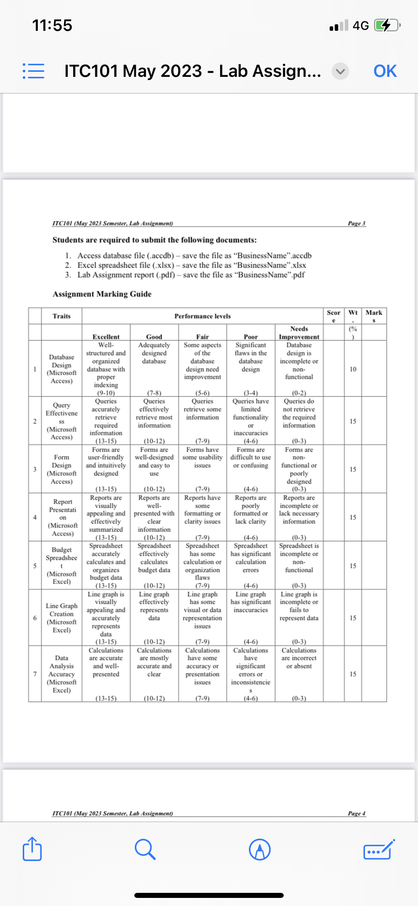 Solved ITC101 May 2023 - Lab Assign... 3. The format of the | Chegg.com