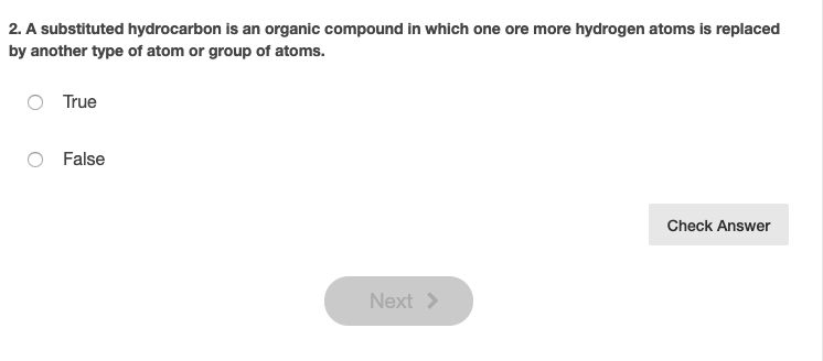 Solved 2. A substituted hydrocarbon is an organic compound | Chegg.com