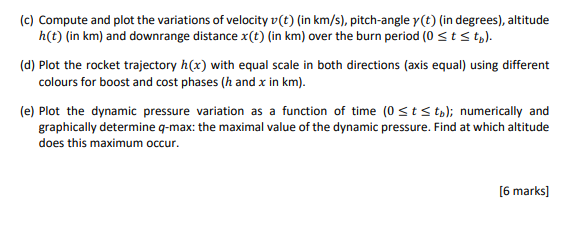 Solved Question 3. A single-stage rocket with gimbaled | Chegg.com