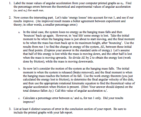 Physics 10, Lab 5: ROTATIONAL DYNAMICS Introduction: | Chegg.com