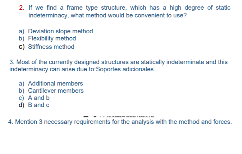 Solved 2. If we find a frame type structure, which has a | Chegg.com