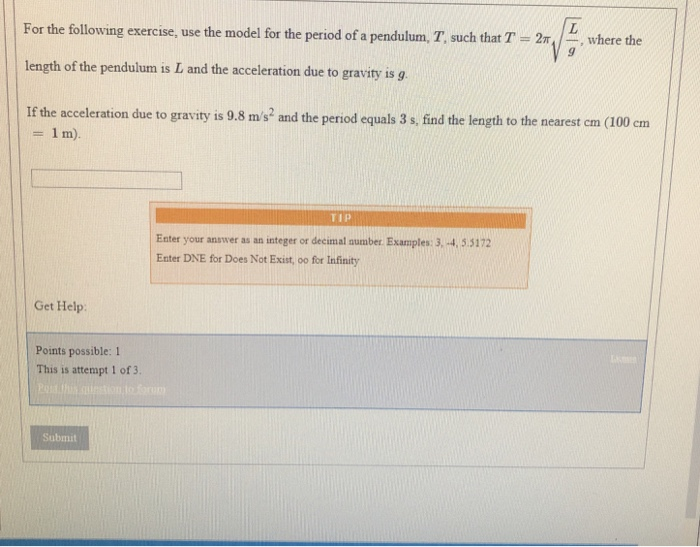 Solved For the following exercise, use the model for the | Chegg.com