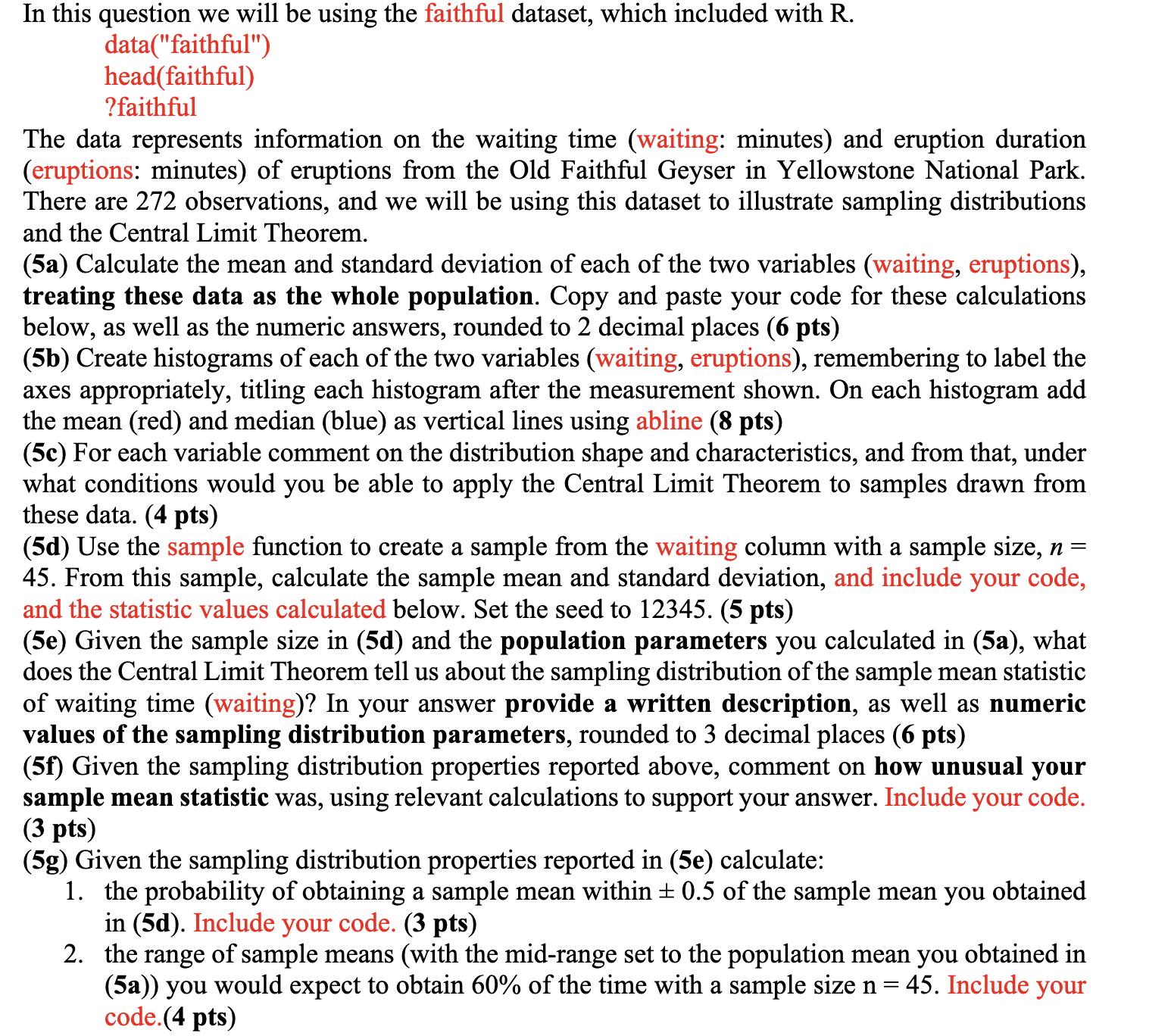 Solved CAN YOU HELP ME WITH 5g only? This requires R STUDIO. | Chegg.com