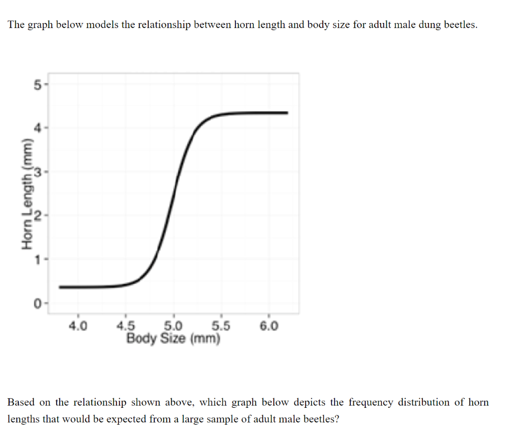 Solved The graph below models the relationship between horn | Chegg.com
