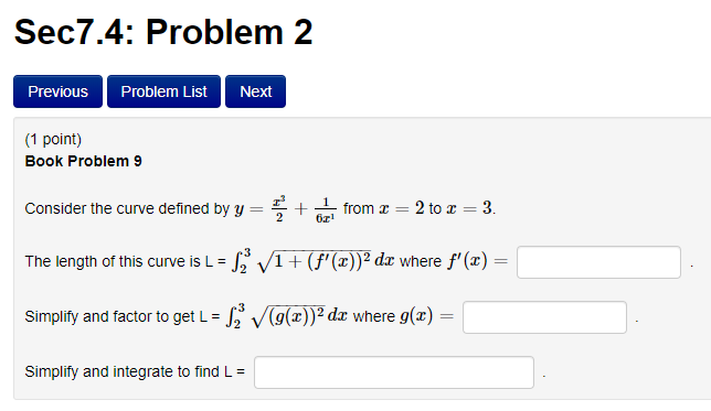Solved Sec7.4: Problem 2 Previous Problem List Next (1 | Chegg.com