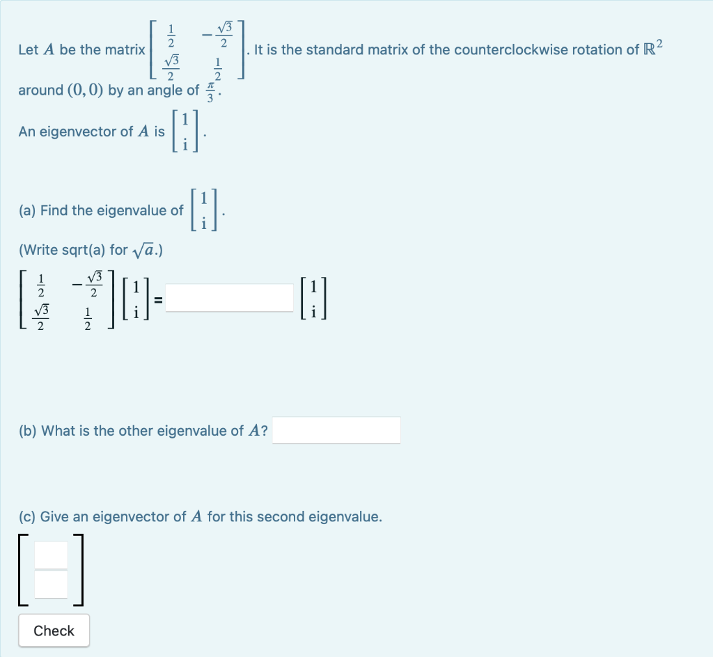 Solved Let A be the matrix [2123−2321]. It is the standard | Chegg.com