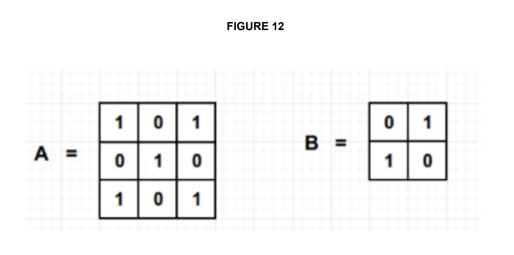 Solved FIGURE 12 A=\begin{tabular}{|l|l|l|} \hline 1 & 0 & 1 | Chegg.com