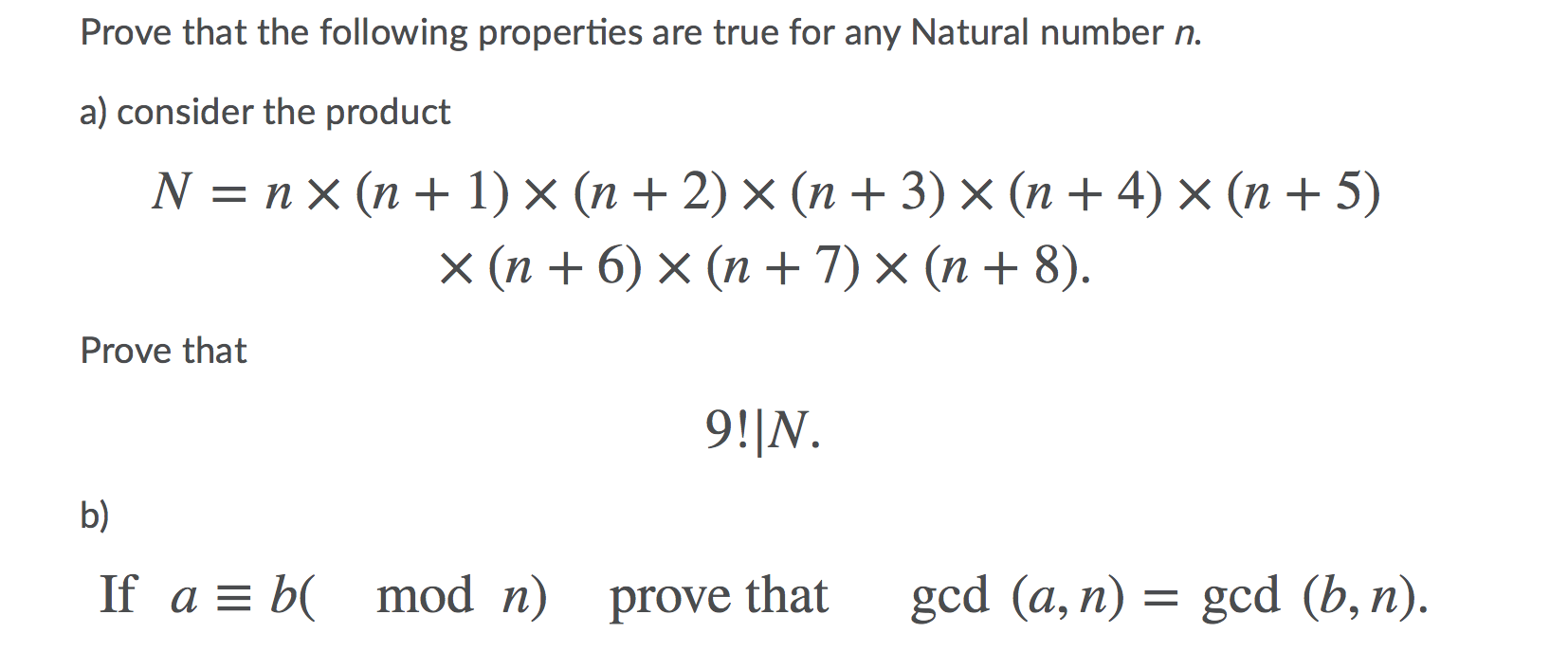 Solved Prove that the following properties are true for any | Chegg.com