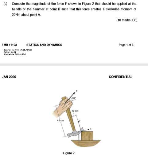 Solved (b) The UniKL robot is suspended by cords AB and AC | Chegg.com
