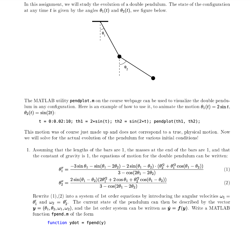 Solved In this assignment, we will study the evolution of a | Chegg.com