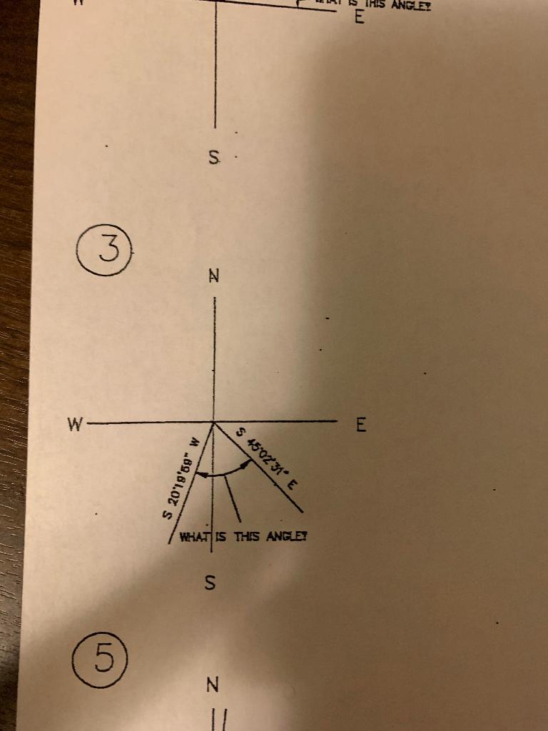 Solved Calculate the angles and azimuths on the Lab Sheet | Chegg.com