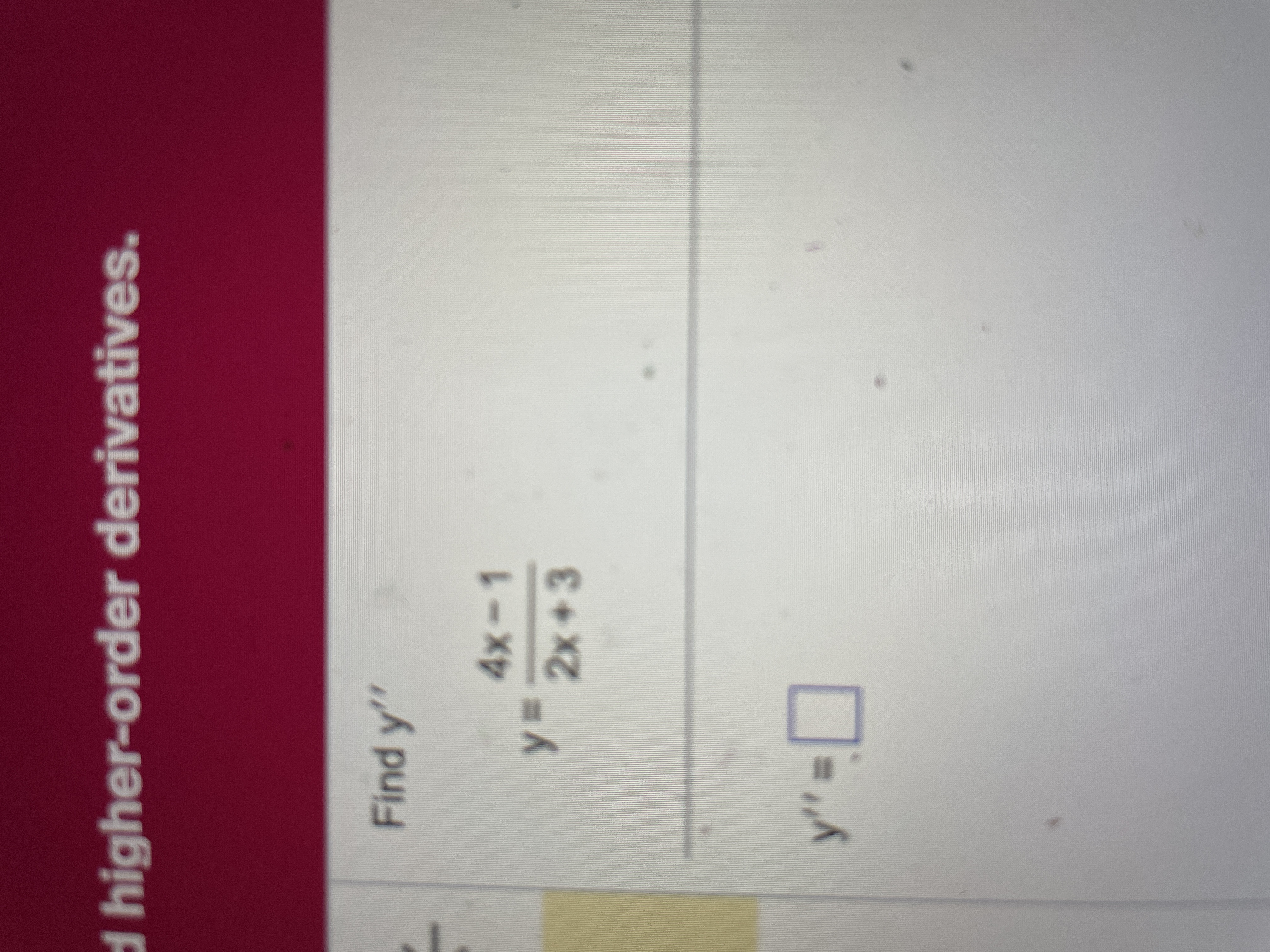 Solved Find y''y=4x-12x+3y''= | Chegg.com