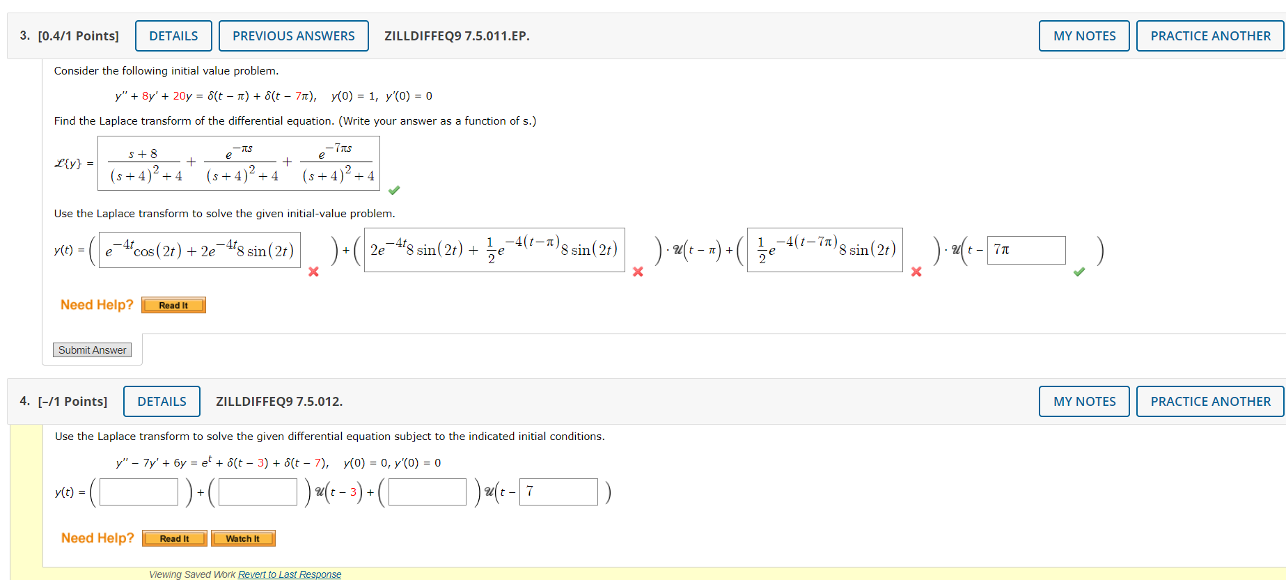 Solved 3. [0.4/1 Points] DETAILS Consider the following | Chegg.com