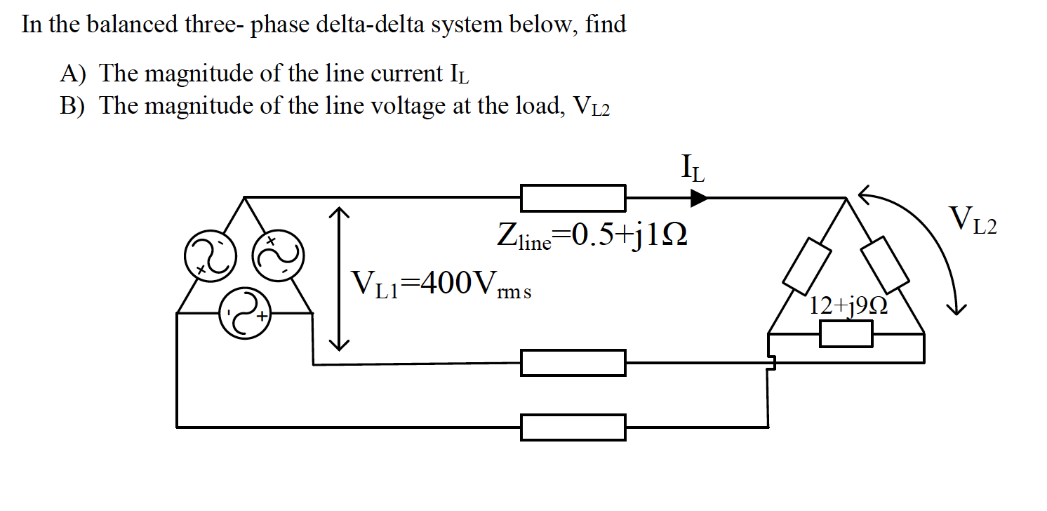 Solved In the balanced three-phase delta-delta system below, | Chegg.com