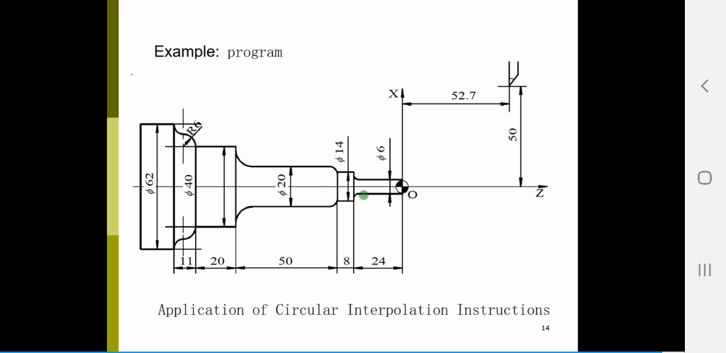 Solved Example: program x 52.7 9 tit Oz 0 z O 20 50 8 24 | Chegg.com