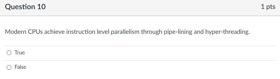 Solved Modern CPUs achieve instruction level parallelism | Chegg.com