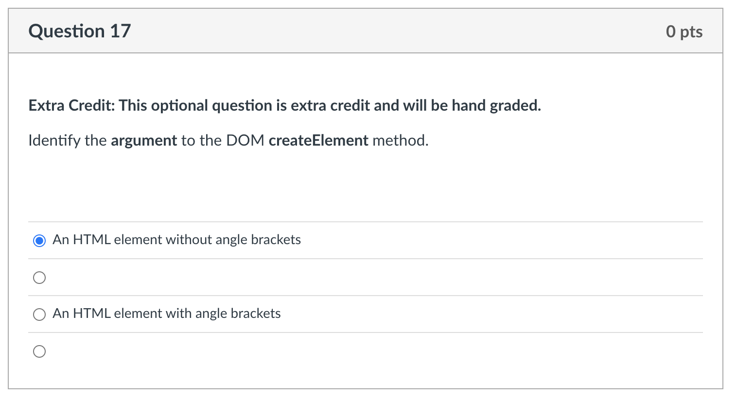 Solved Extra Credit: This optional question is extra credit | Chegg.com