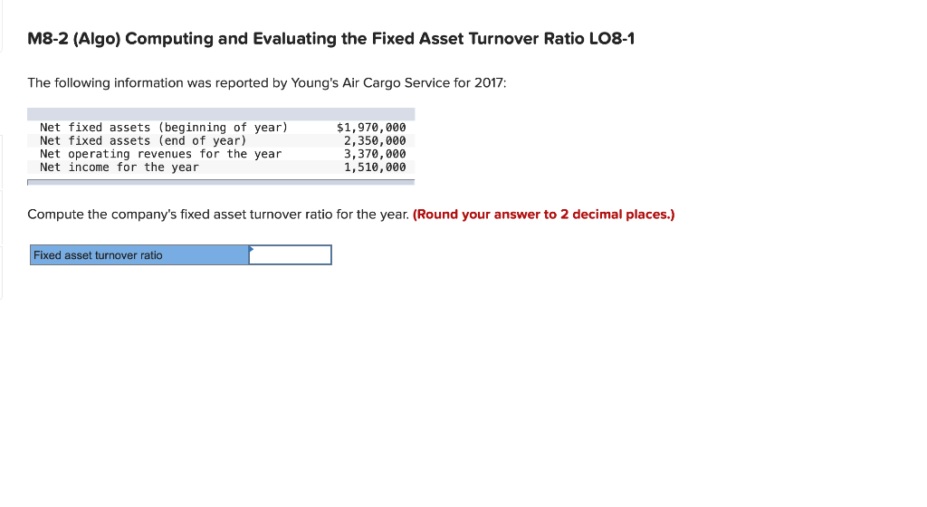 Solved M8-1 (Static) Classifying Long-Lived Assets and | Chegg.com