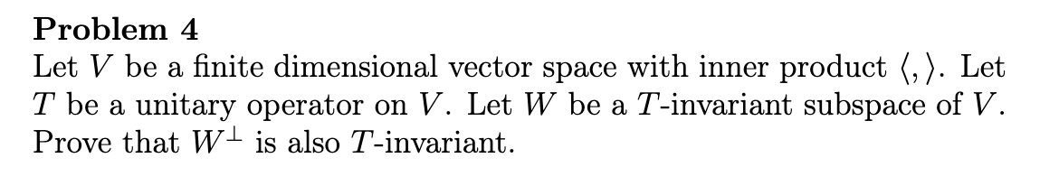 Solved a Problem 4 Let V be a finite dimensional vector | Chegg.com