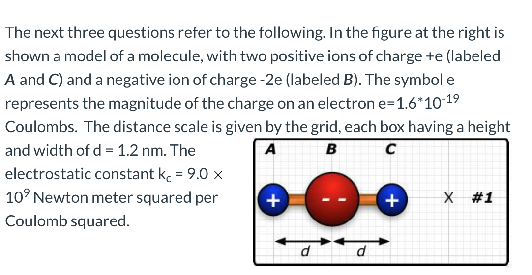 Solved 1. What is the direction of the electrical net force | Chegg.com