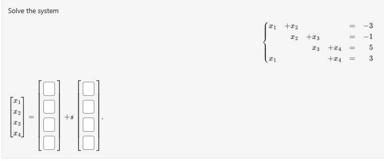 Solved Solve the system | Chegg.com