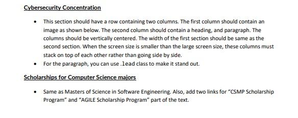 Solved Using Bootstrap, you will recreate this web page | Chegg.com