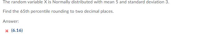 Solved The random variable X is Normally distributed with | Chegg.com