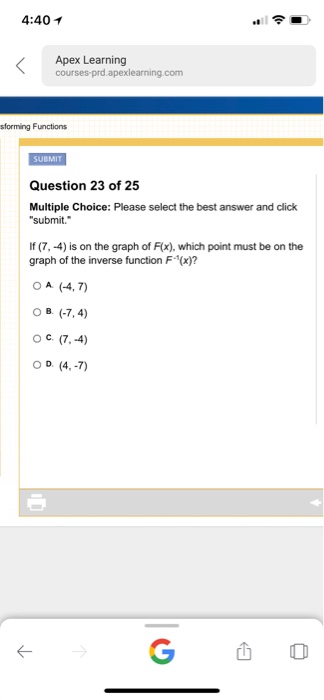 Solved 4:40? Apex Learning courses-prd.apexlearning.com | Chegg.com