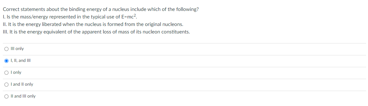 Solved Correct statements about the binding energy of a | Chegg.com